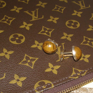 SWANK | Accessories | Vintage Swank Brand Cuff Links Brown Marble Look ...